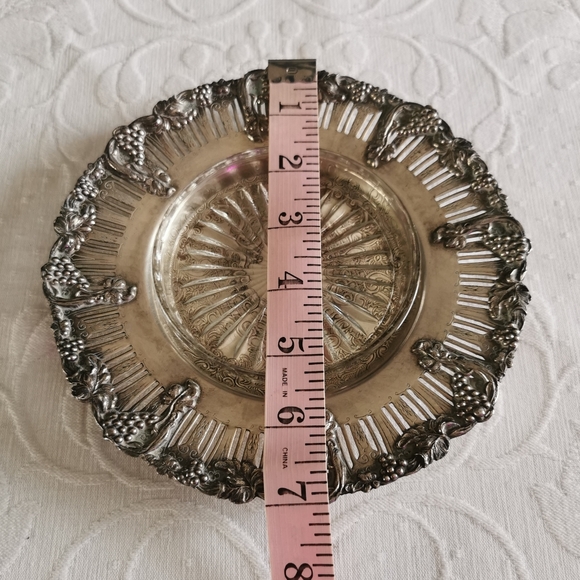 Vintage | Dining | Old English Reproduction Silver Plate Garnish Dish ...